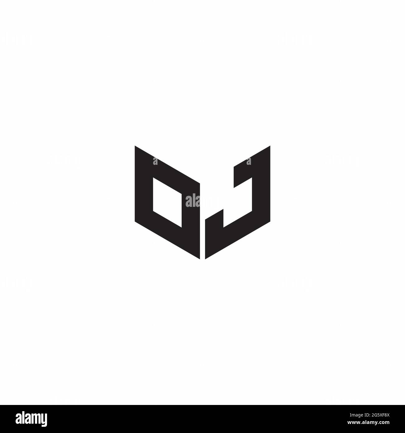 Logo Letter Monogram Initial Designs Template Isolated on White ...