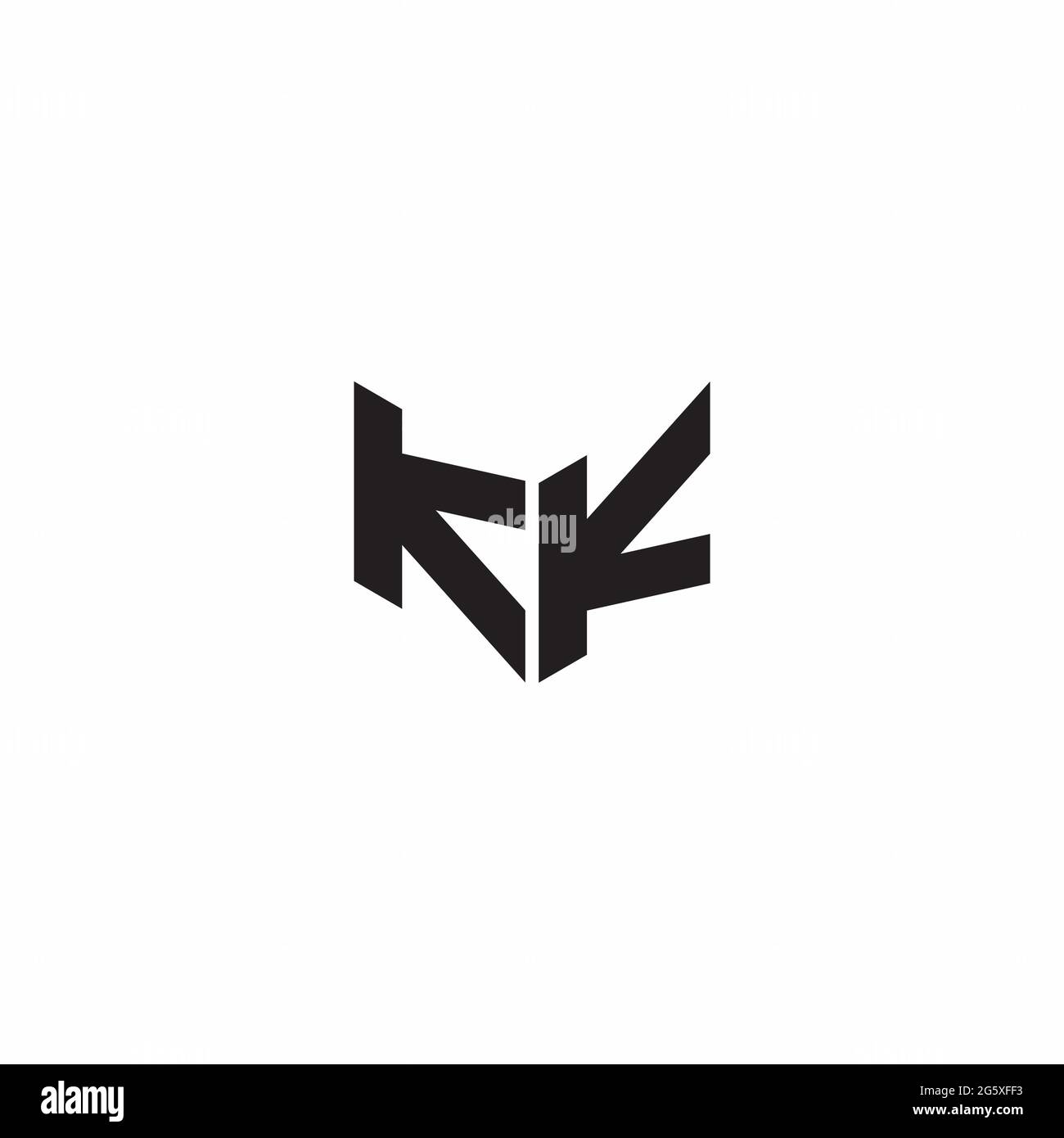 Logo Letter Monogram Initial Designs Template Isolated on White ...