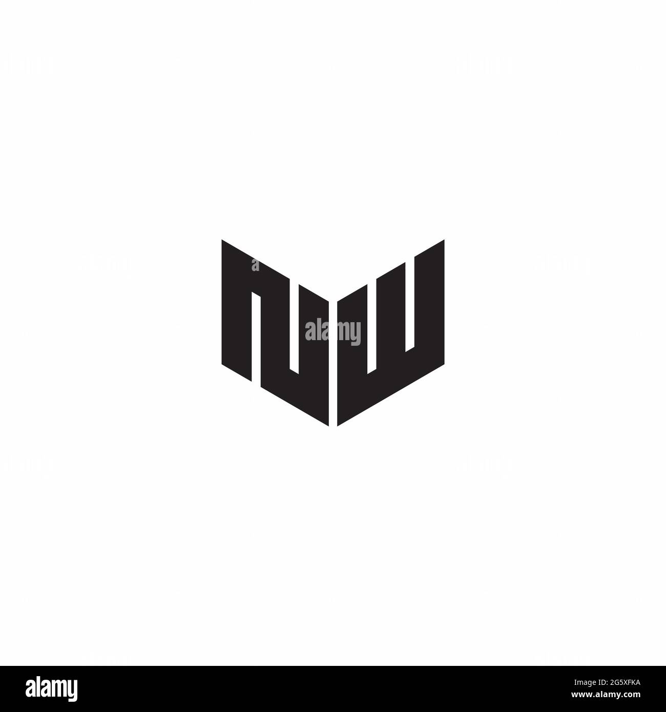 Letter w n logo hi-res stock photography and images - Alamy
