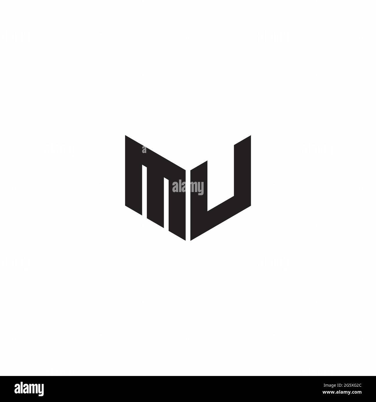 Logo Letter Monogram Initial Designs Template Isolated on White ...