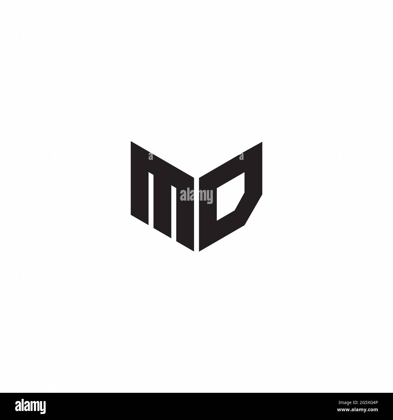 Letter m d logo hi-res stock photography and images - Alamy