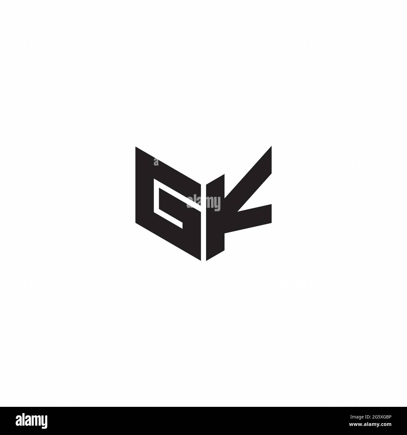 Logo Letter Monogram Initial Designs Template Isolated on White ...