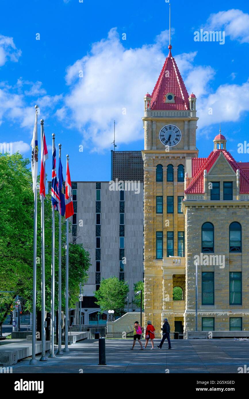 Historic City Hall, Heritage Sandstone building, Calgary, Alberta ...