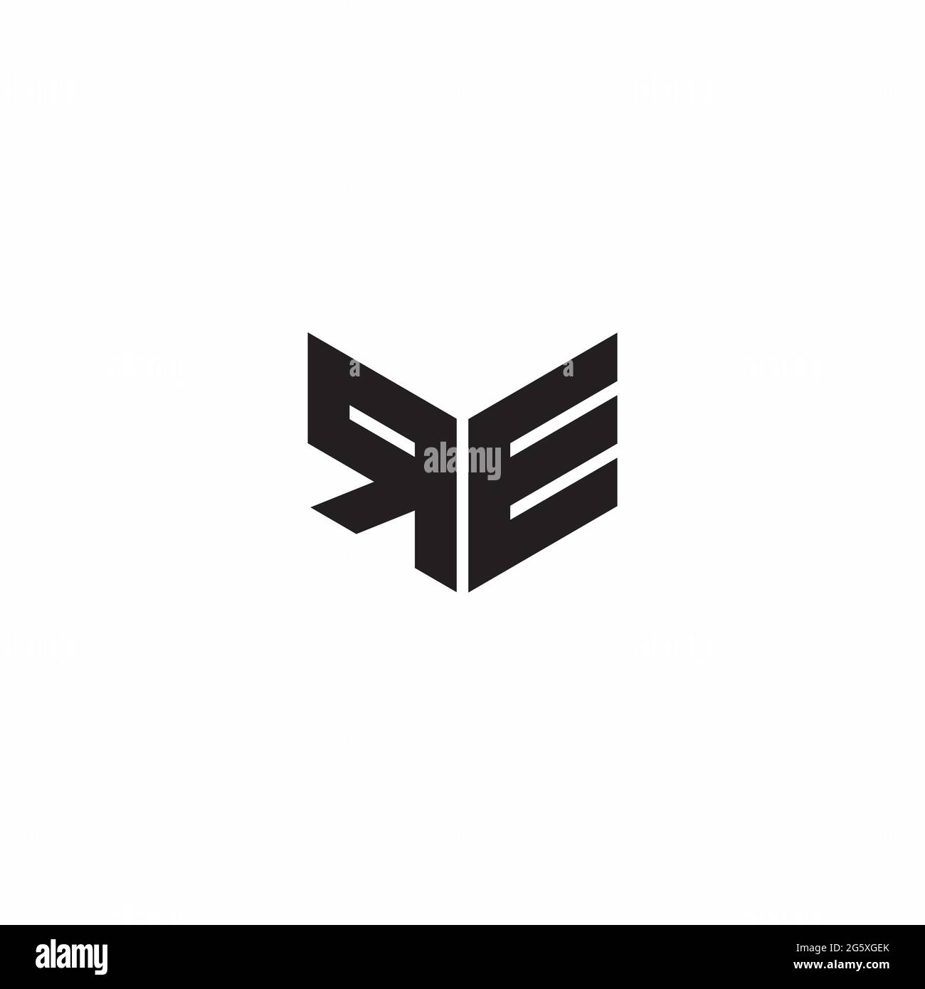 Logo Letter Monogram Initial Designs Template Isolated on White ...