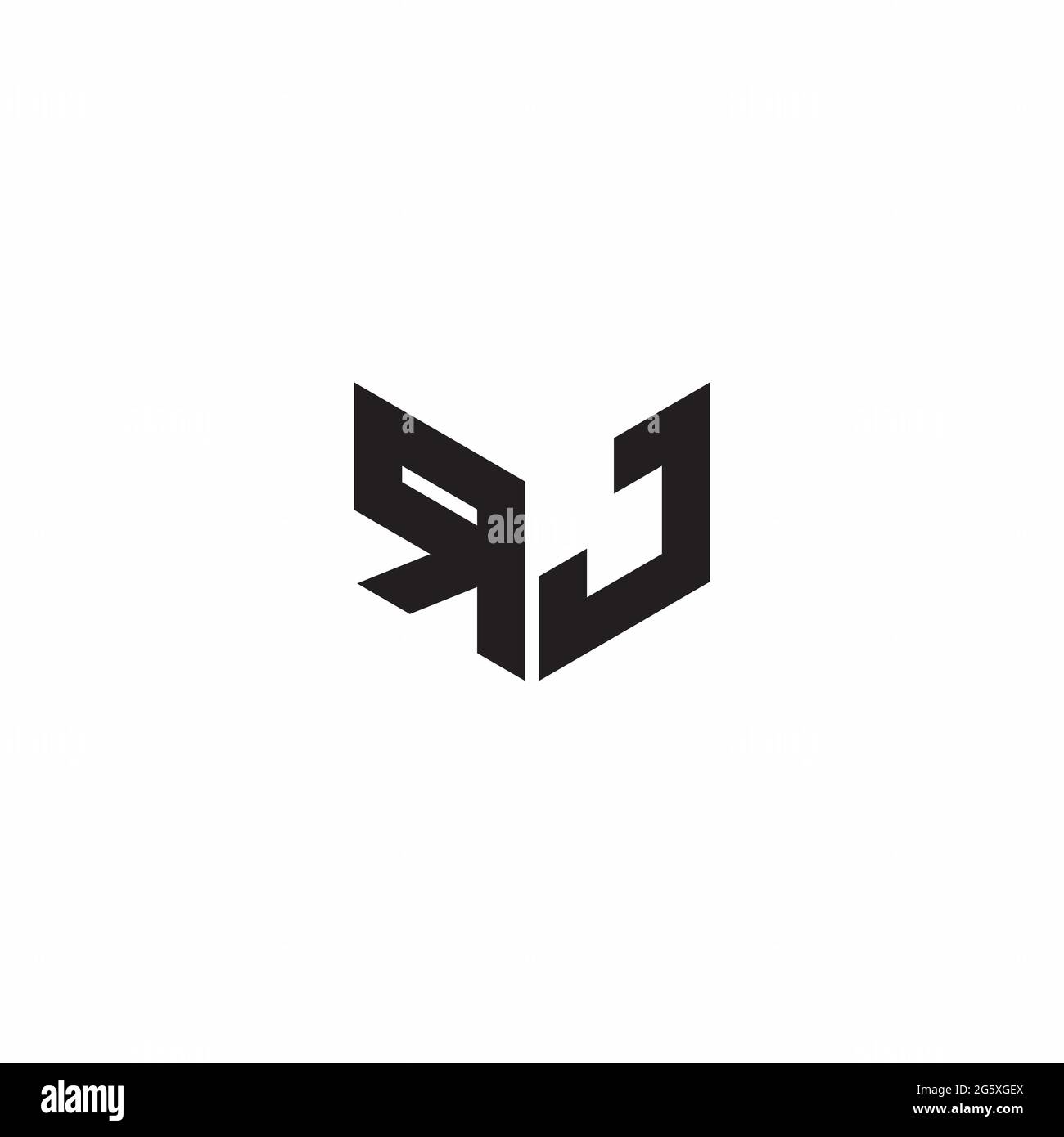 Logo Letter Monogram Initial Designs Template Isolated on White ...