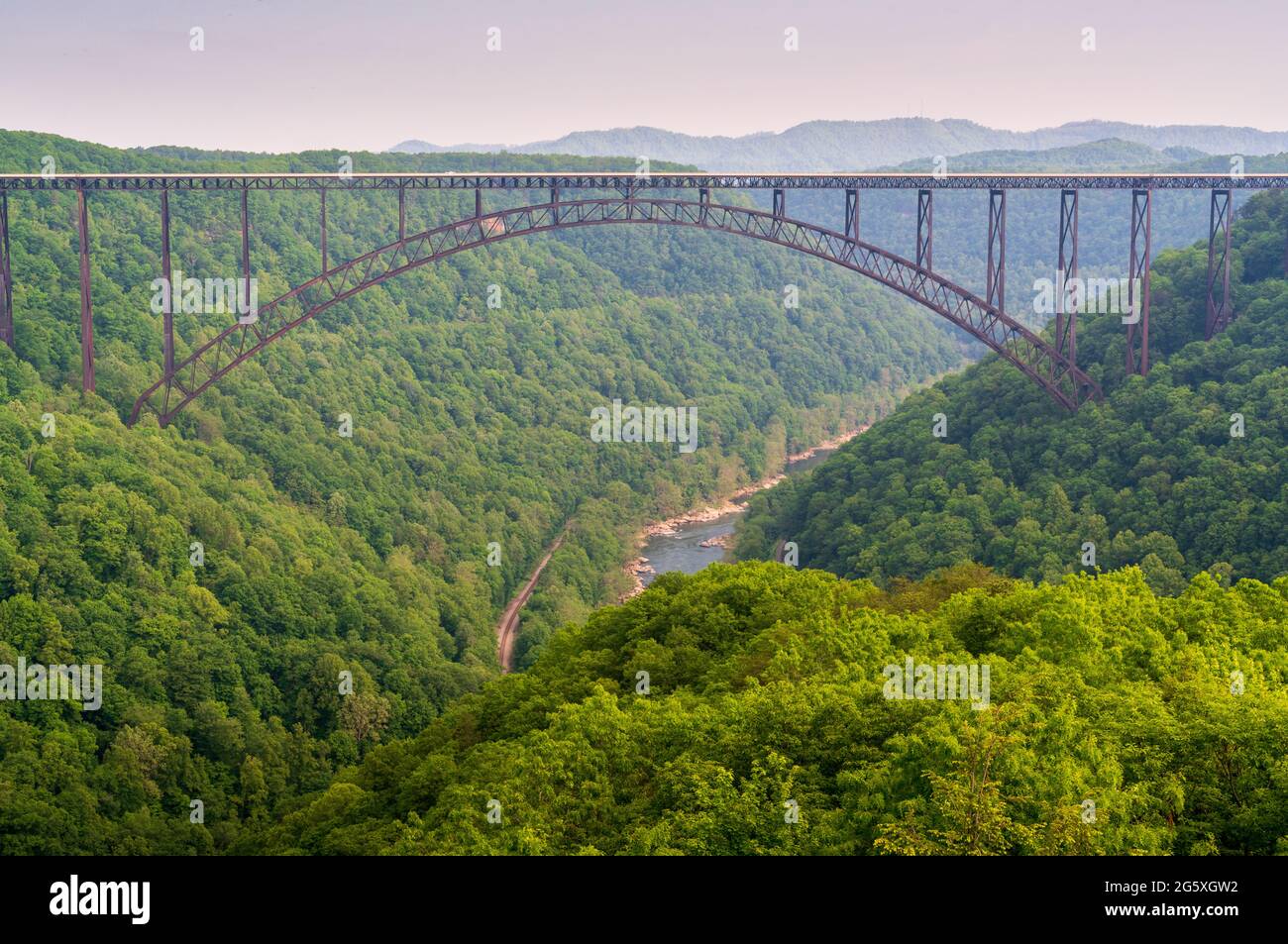 The Bridge at New River Gorge National Park and Preserve Stock Photo ...