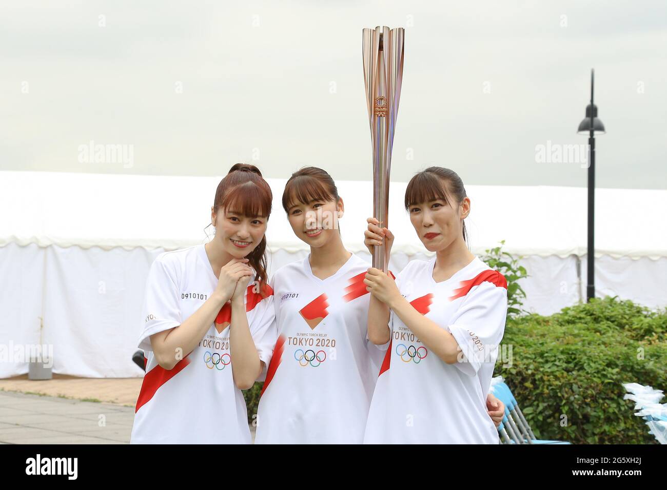 Kanagawa, Japan. 30th June, 2021. Torchbearer, Momoiro Clover Z ...