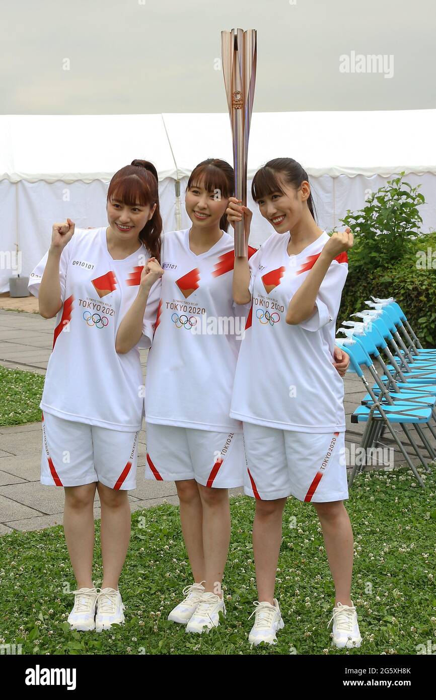 Kanagawa, Japan. 30th June, 2021. Torchbearer, Momoiro Clover Z ...