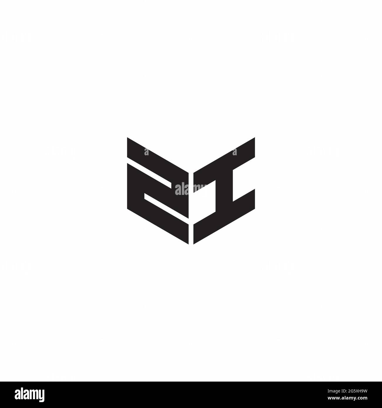 Logo Letter Monogram Initial Designs Template Isolated on White ...