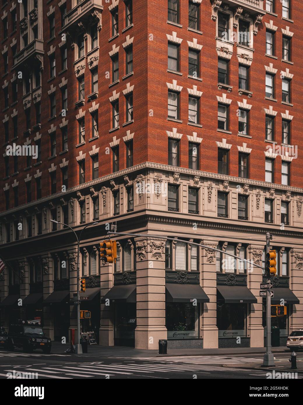 A large brick building, Flatiron District, New York, New York Stock ...