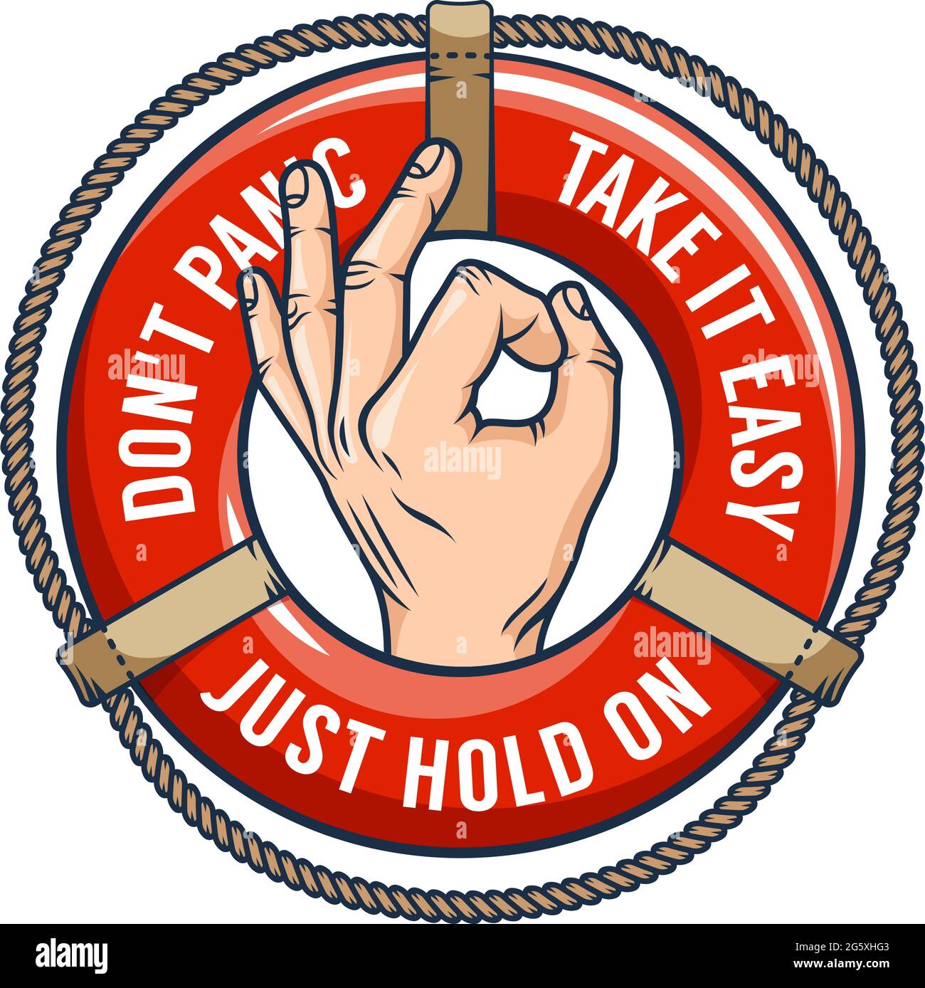 Ok sign logo. Okay Lifebuoy retro emblem Stock Vector Image & Art - Alamy