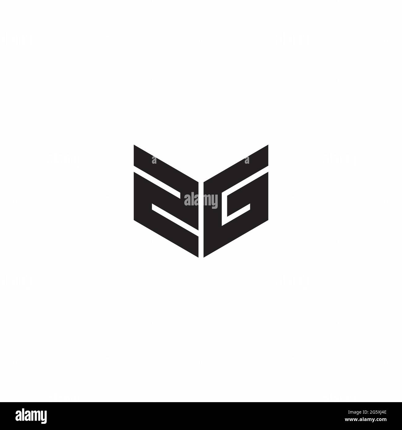 Logo Letter Monogram Initial Designs Template Isolated on White ...