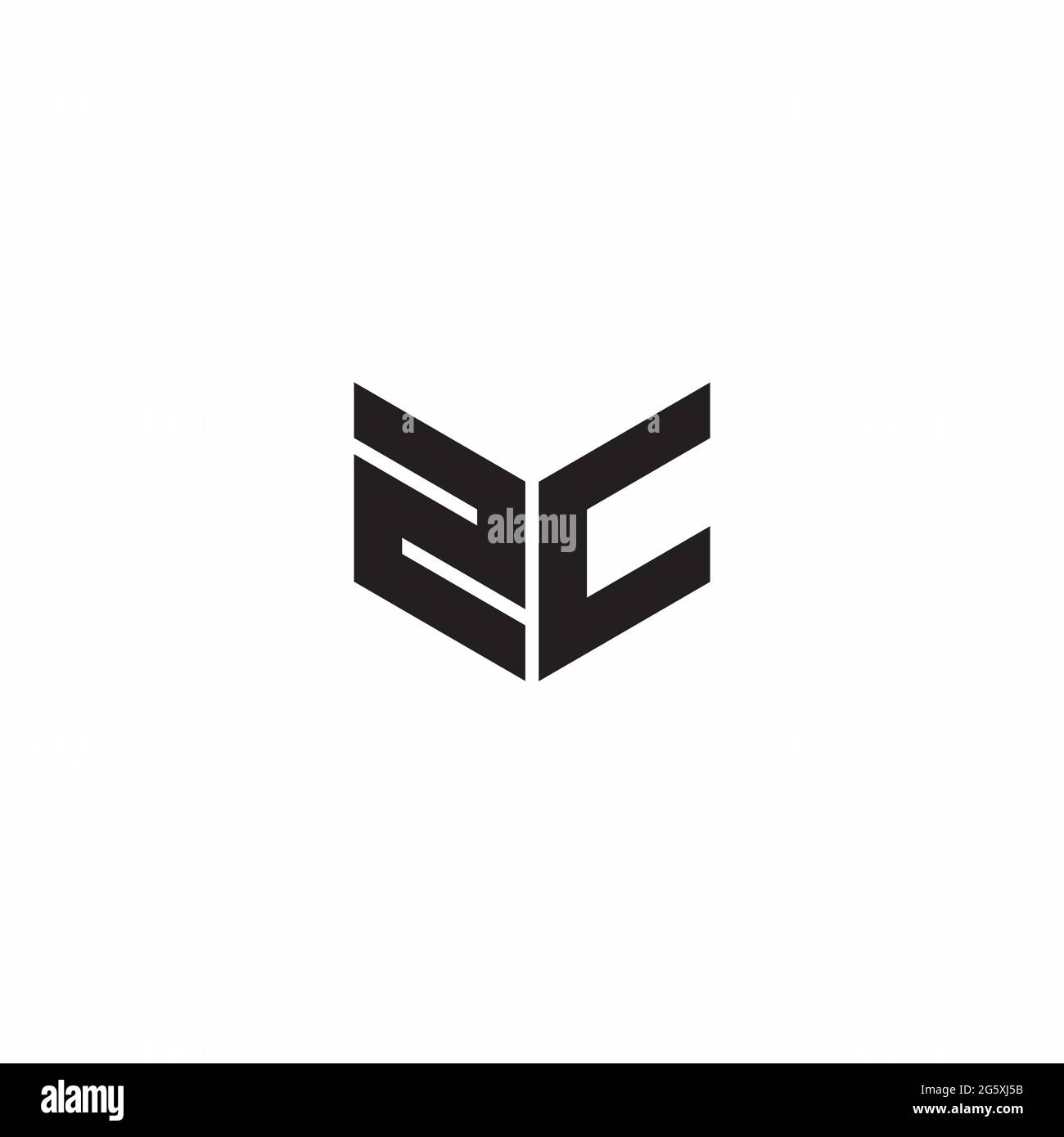 Logo Letter Monogram Initial Designs Template Isolated on White ...