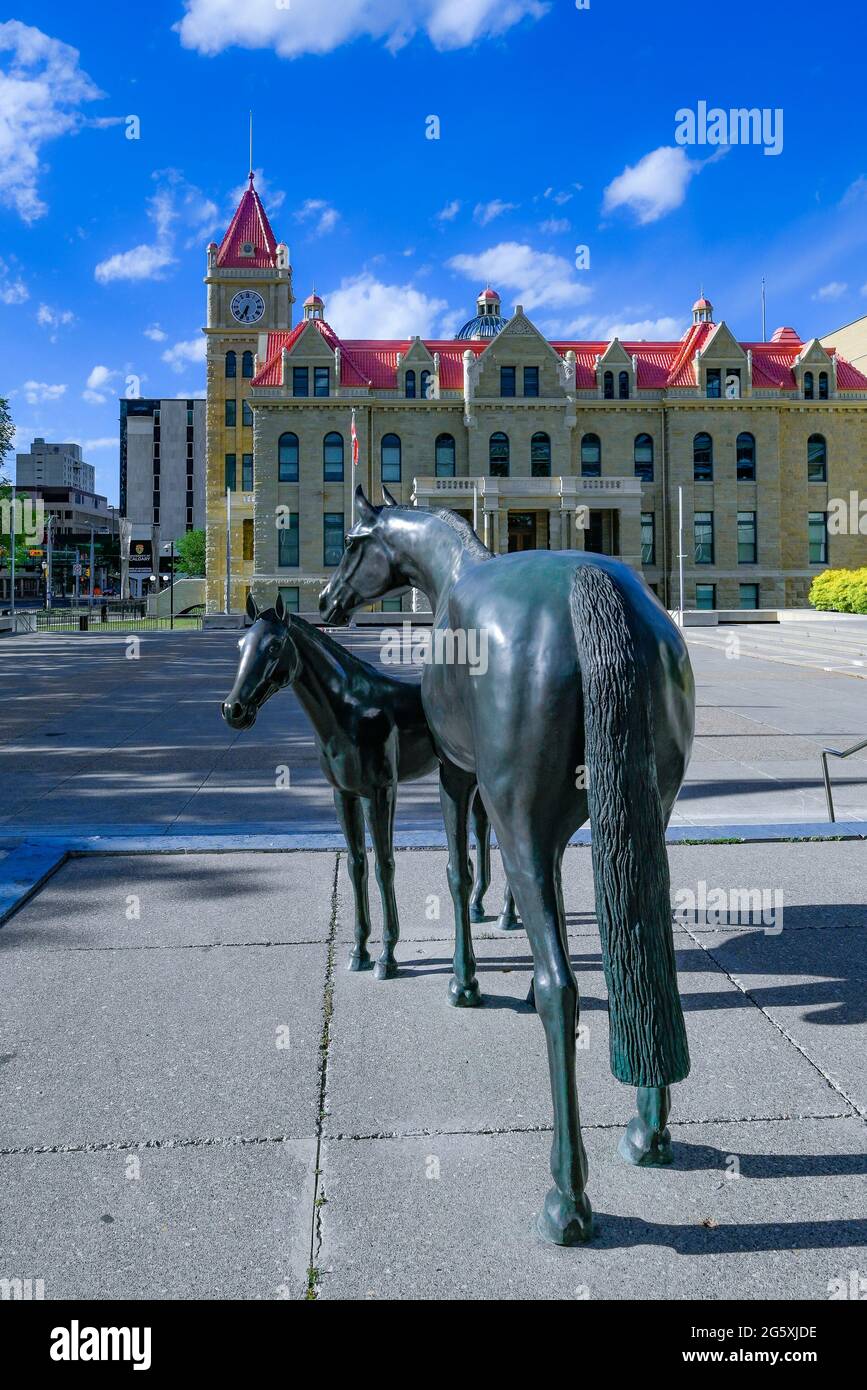 Historic City Hall, Heritage Sandstone building, Calgary, Alberta ...
