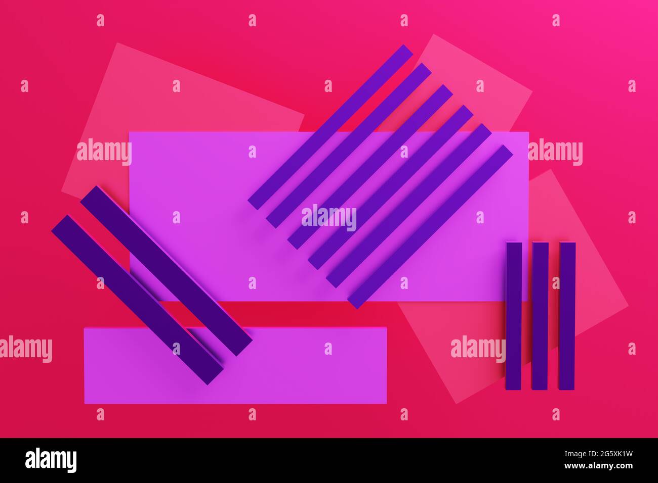 Abstract background composed of rectangles. 3D illustration Stock Photo ...