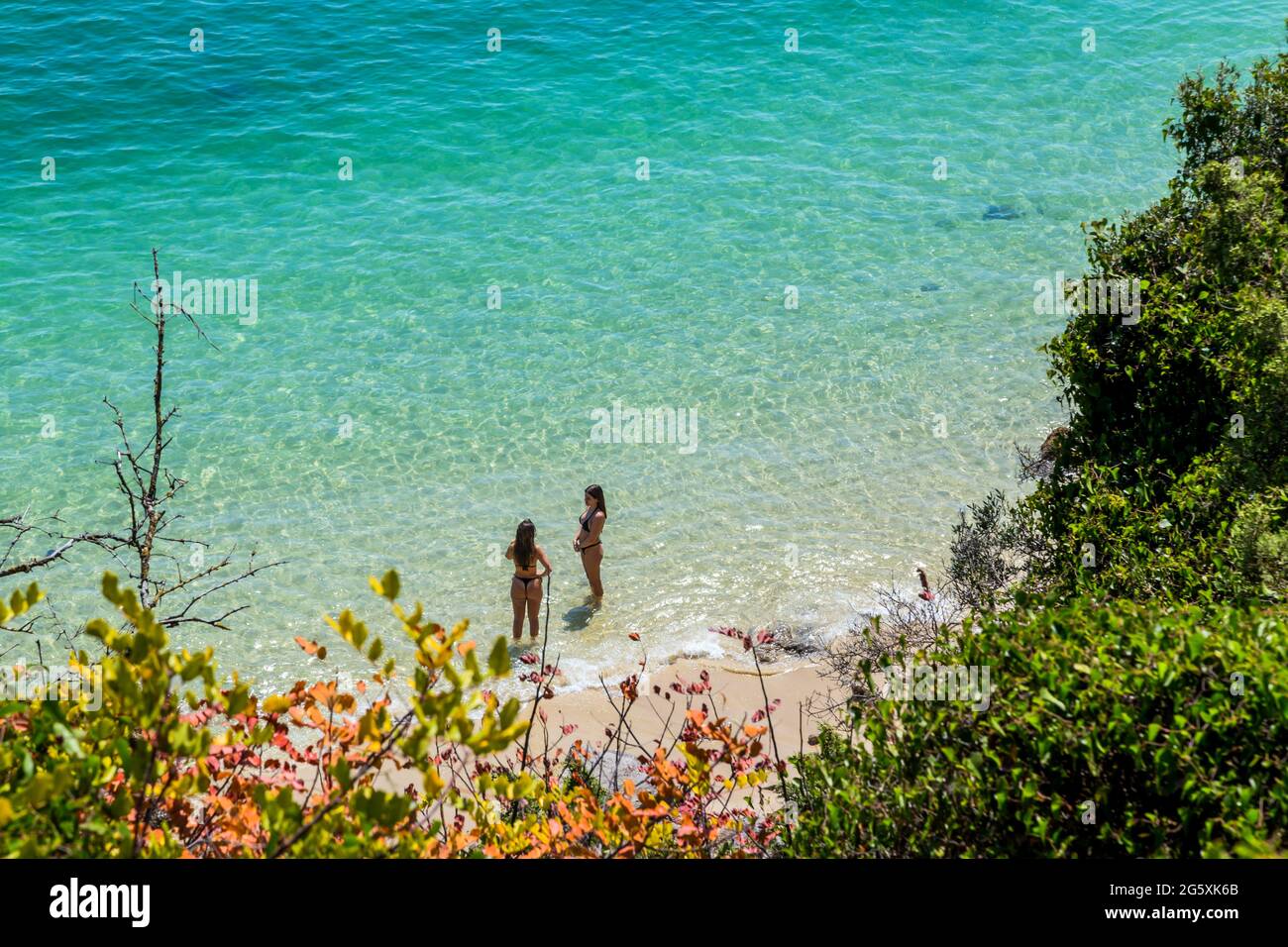 Beautiful landscape view of the National Park Arrabida in Setubal ...