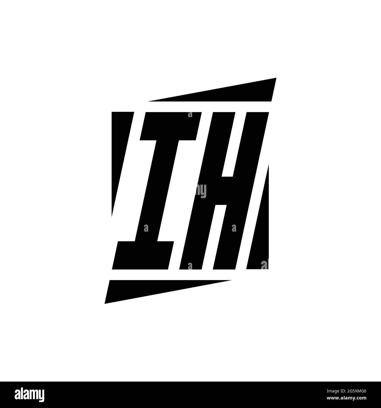 IH Logo monogram with modern style concept design template isolated on ...