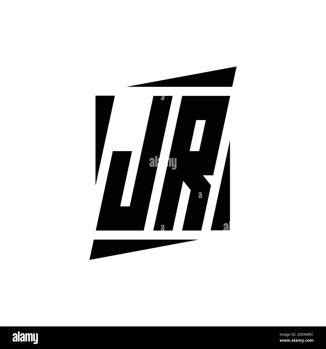 JR Logo monogram with modern style concept design template isolated on ...