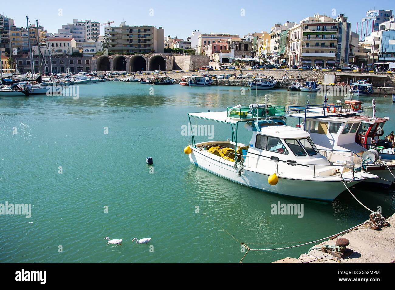 Heraklion boats hi-res stock photography and images - Alamy