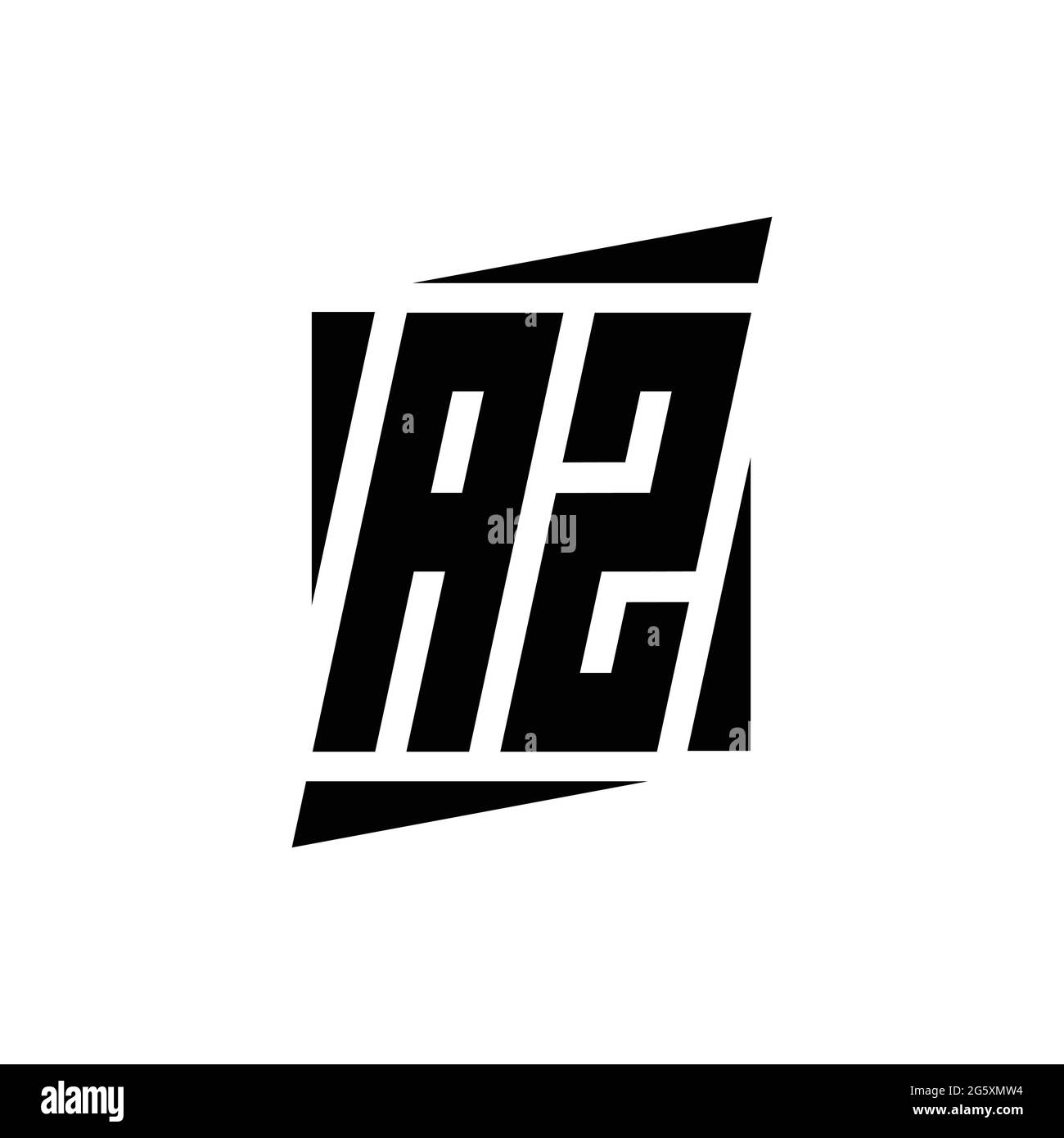 AZ Logo monogram with modern style concept design template isolated on ...