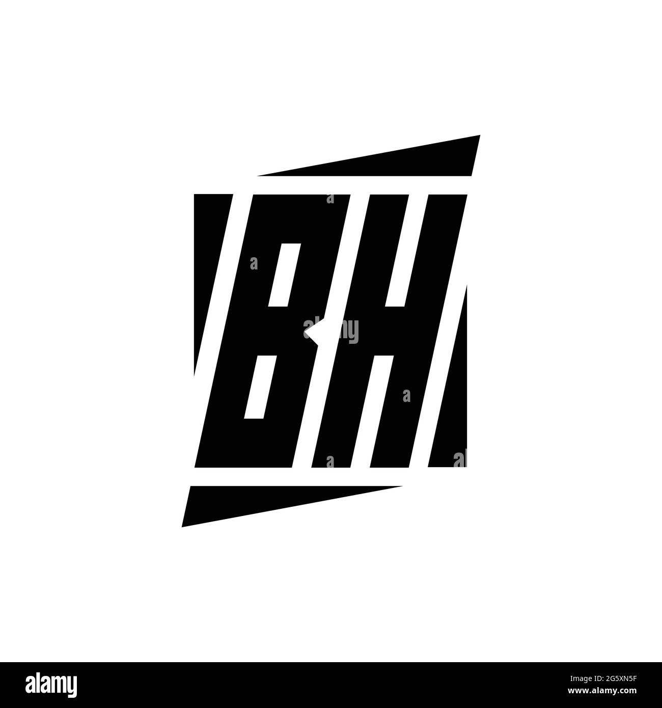 BH Logo monogram with modern style concept design template isolated on ...