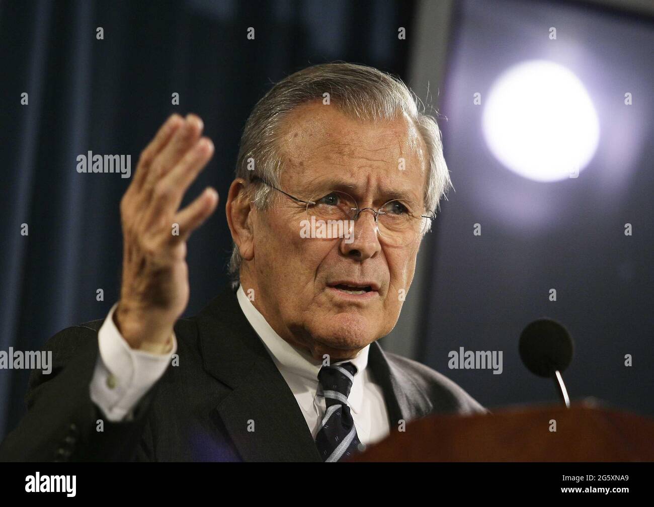 Arlington, VA, USA. 26th Oct, 2006. Secretary of Defense Donald ...
