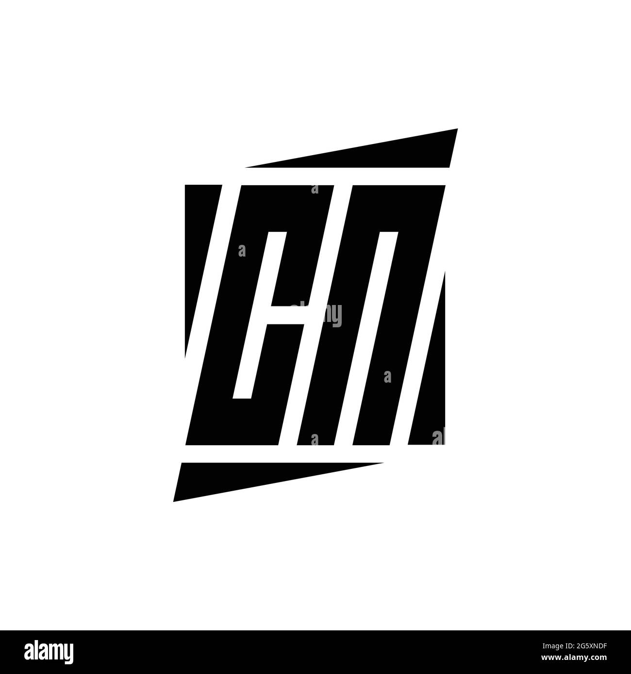 CN Logo monogram with modern style concept design template isolated on ...