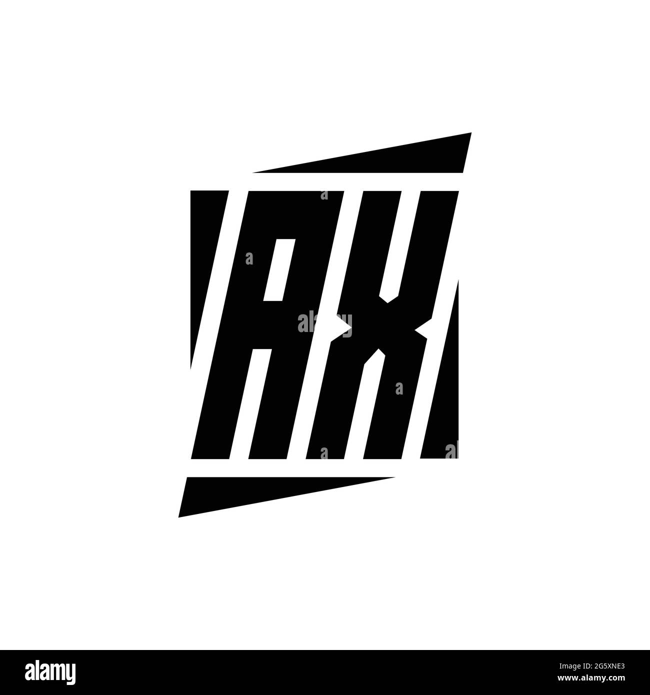 AX Logo monogram with modern style concept design template isolated on ...