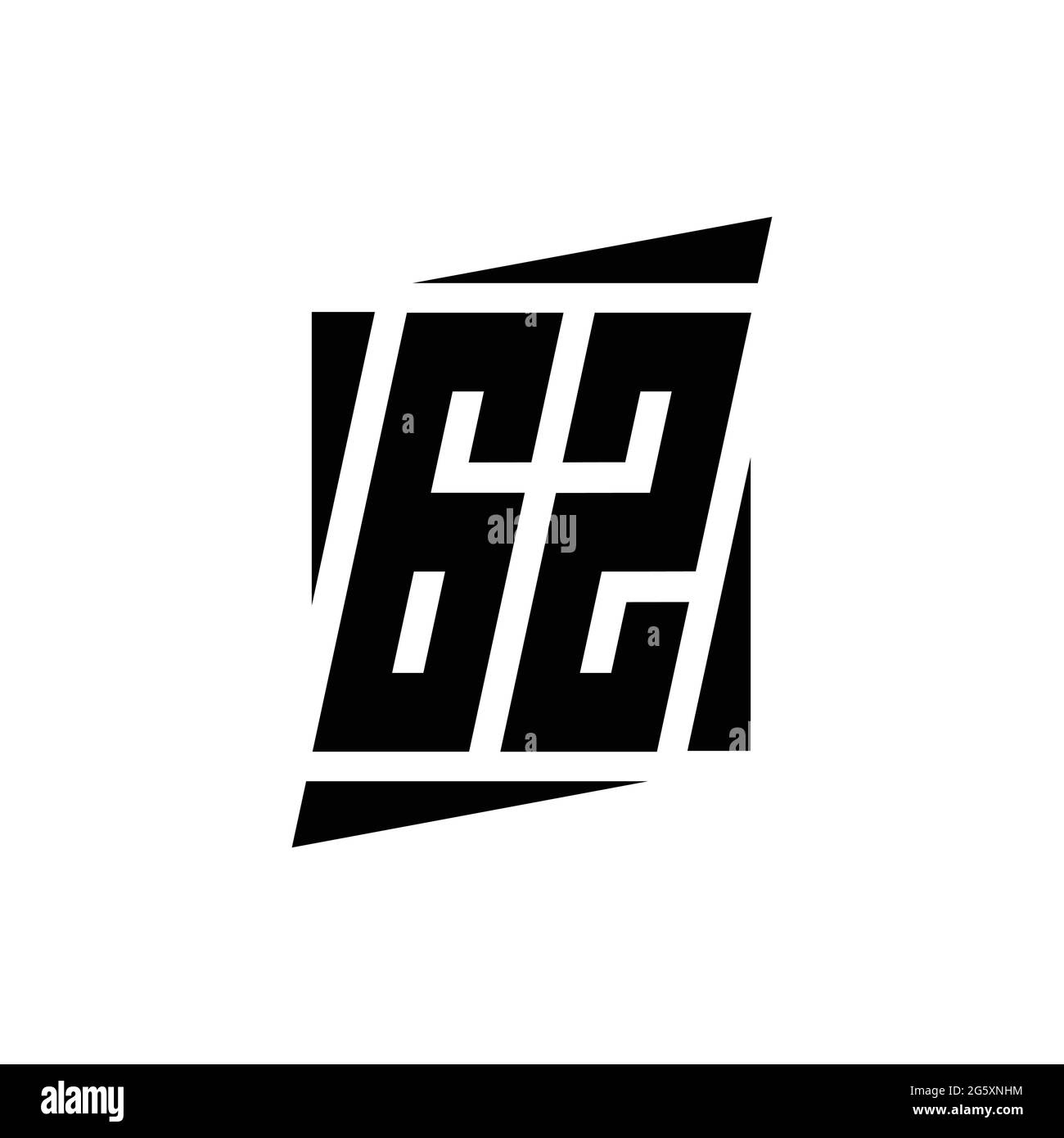 GZ Logo monogram with modern style concept design template isolated on ...