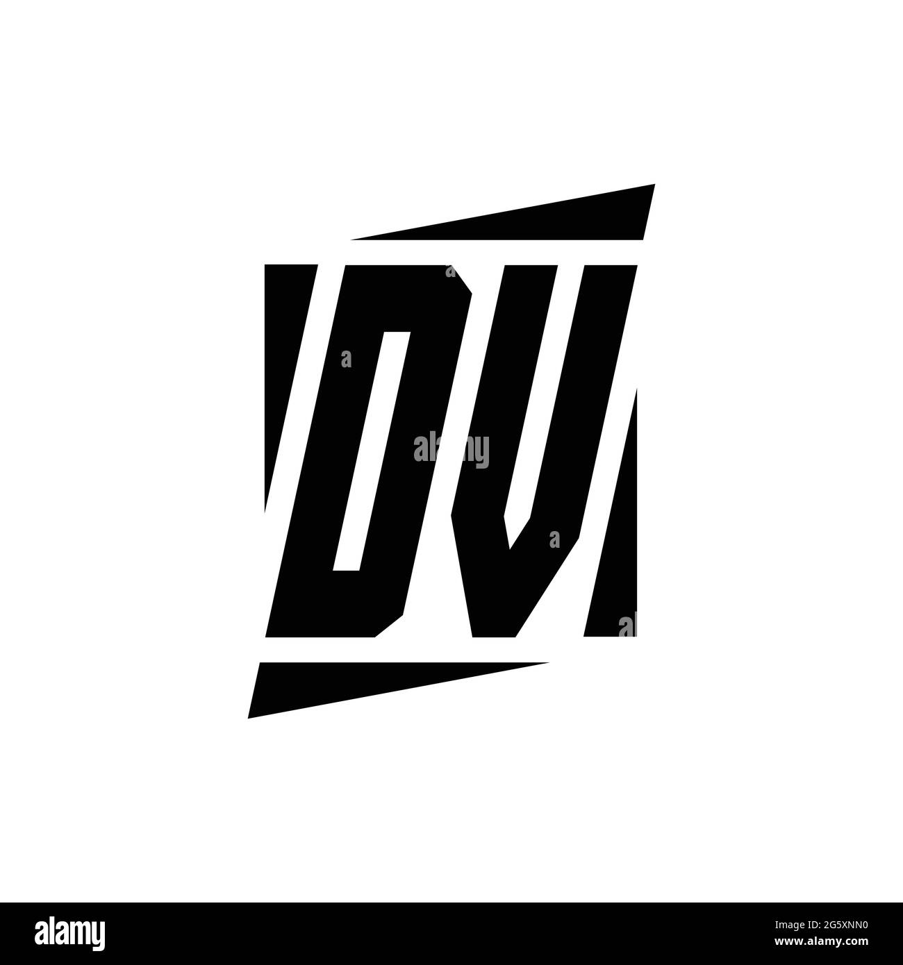 DV Logo monogram with modern style concept design template isolated on ...