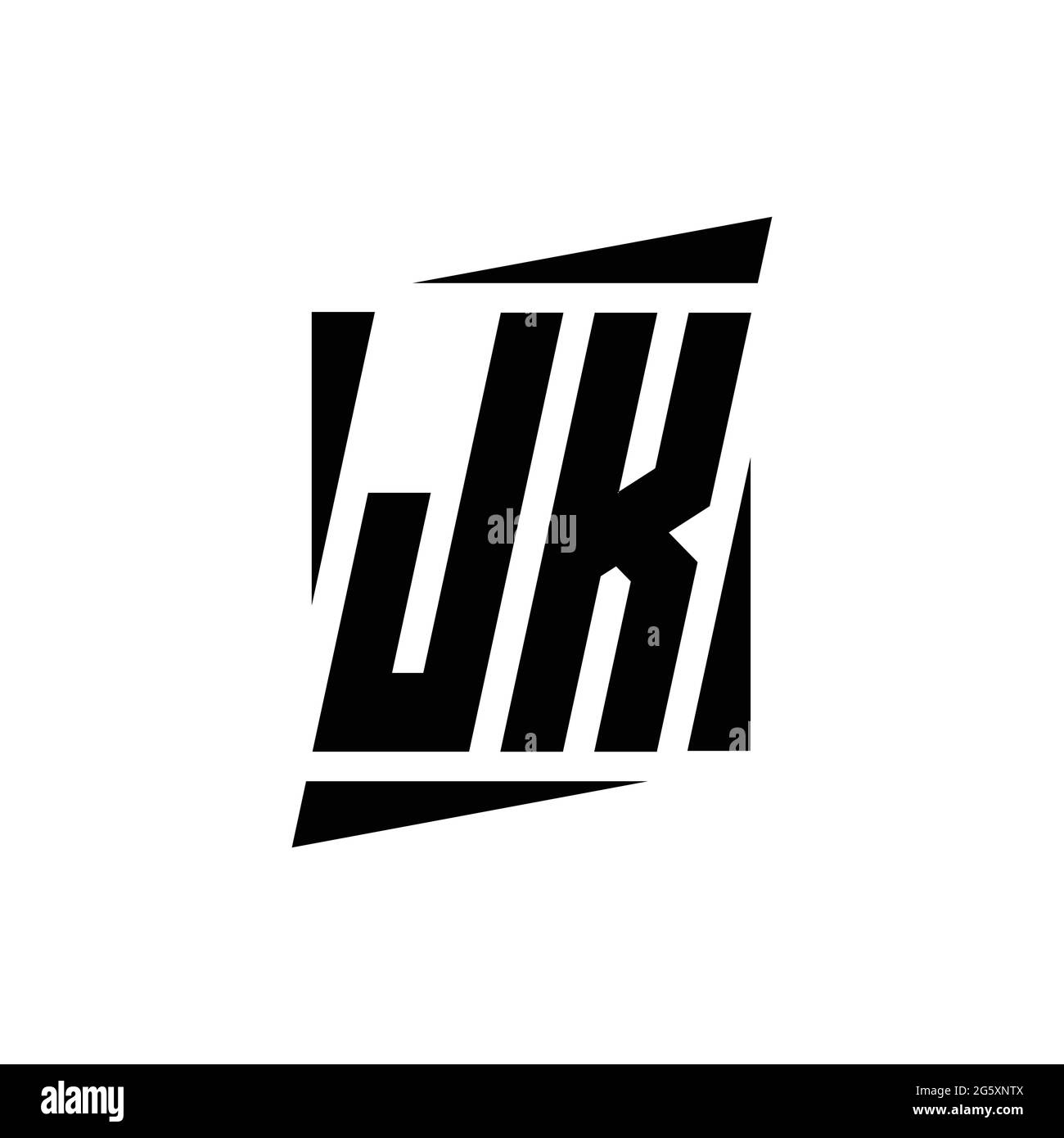 JK Logo monogram with modern style concept design template isolated on ...