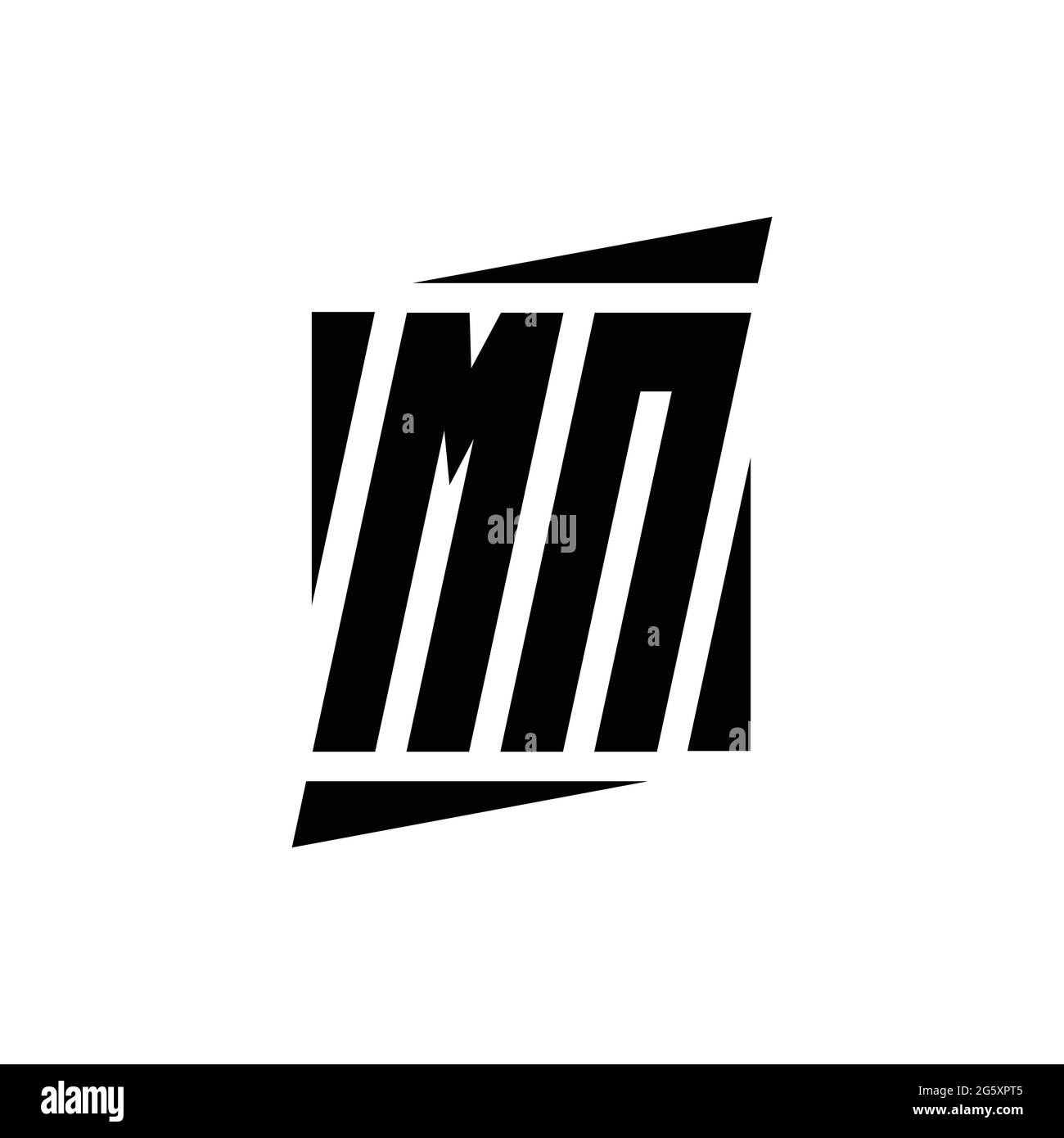 MN Logo monogram with modern style concept design template isolated on ...