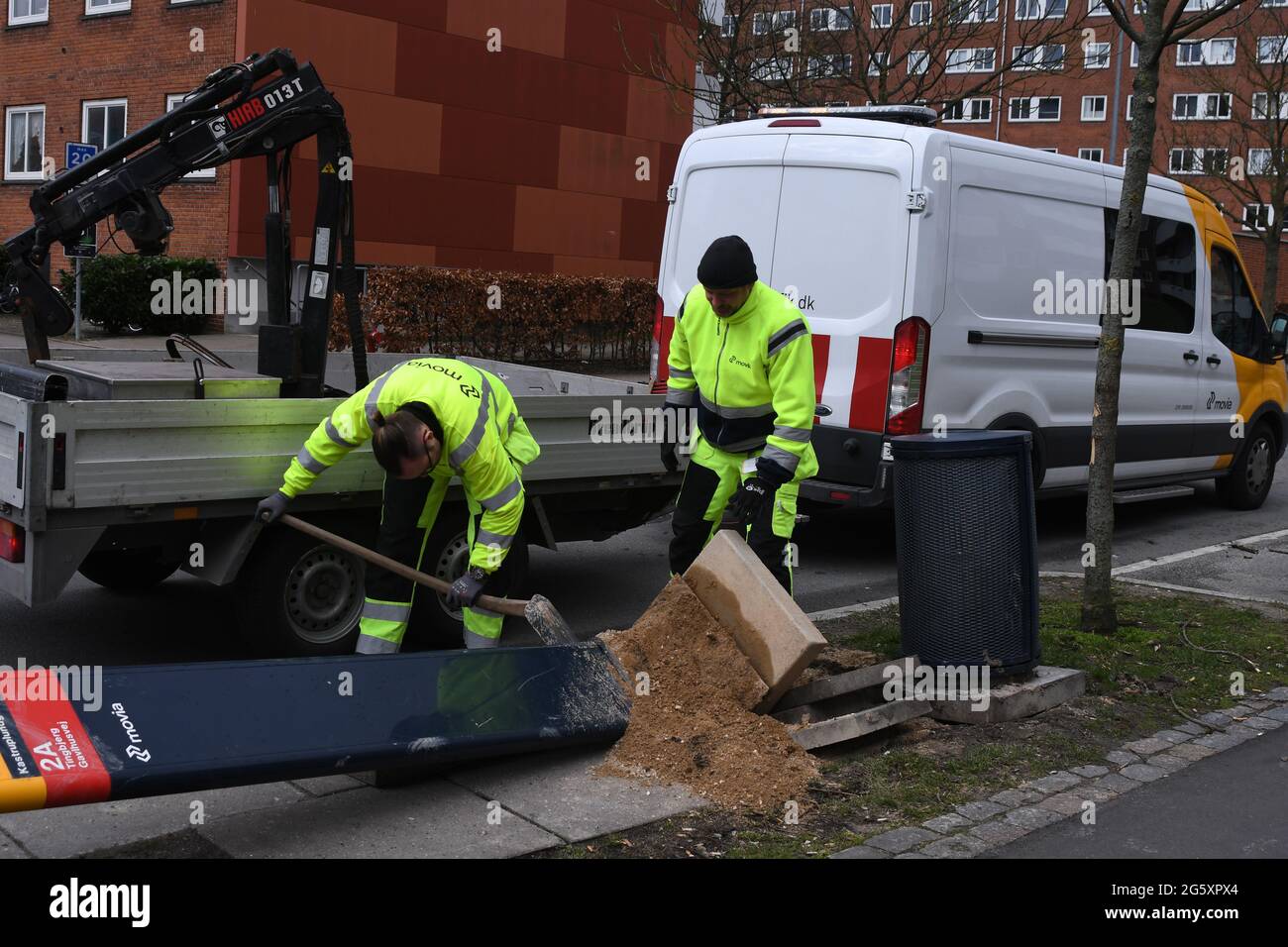 Copenhagen /Denmark./ 18..March 2019/ Movia transporation people ...