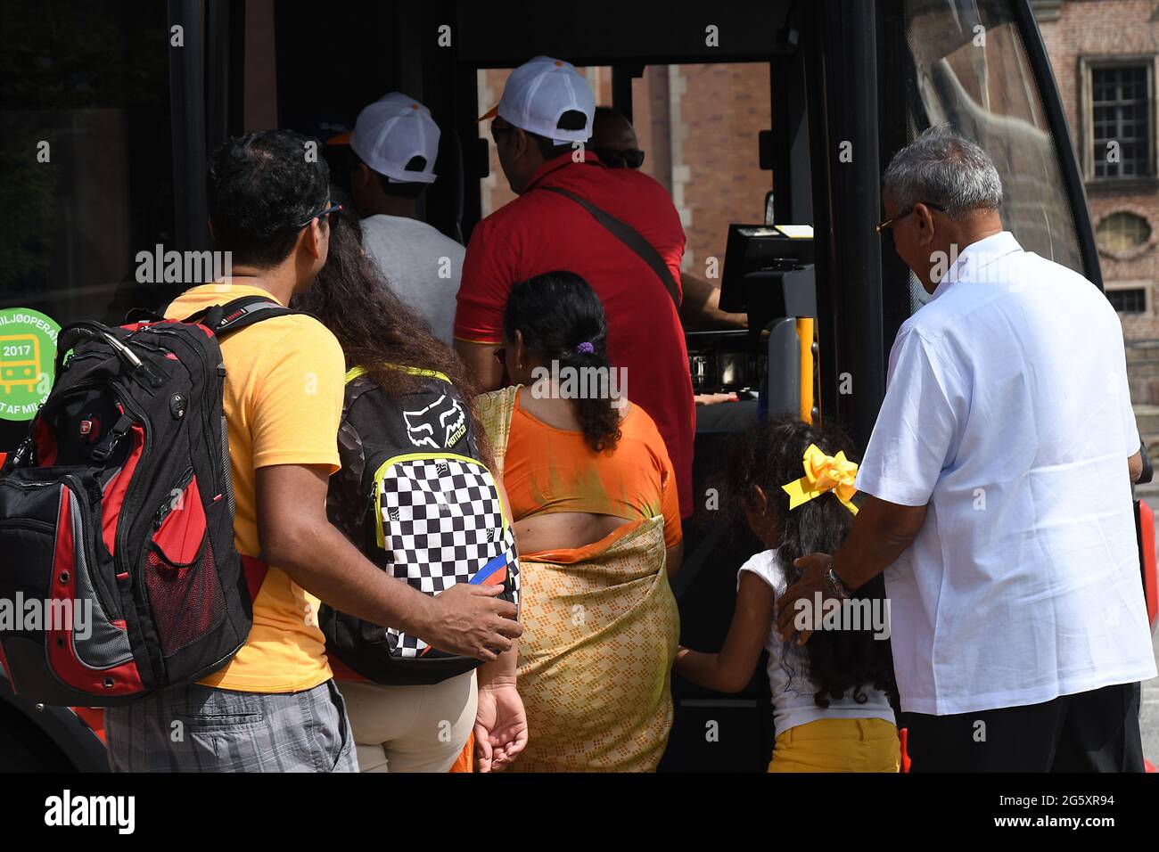 Copenhagen/Denmark 29.JULY 2018 . Asian tourists in Copenhagen, Denmark ...
