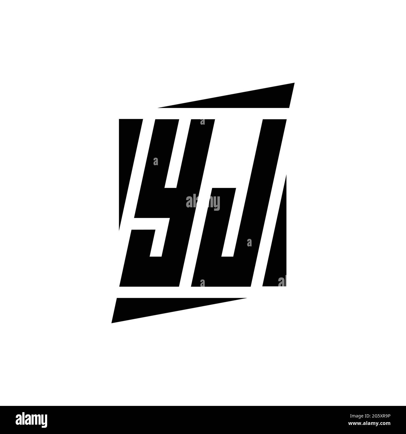 YJ Logo monogram with modern style concept design template isolated on white background Stock ...