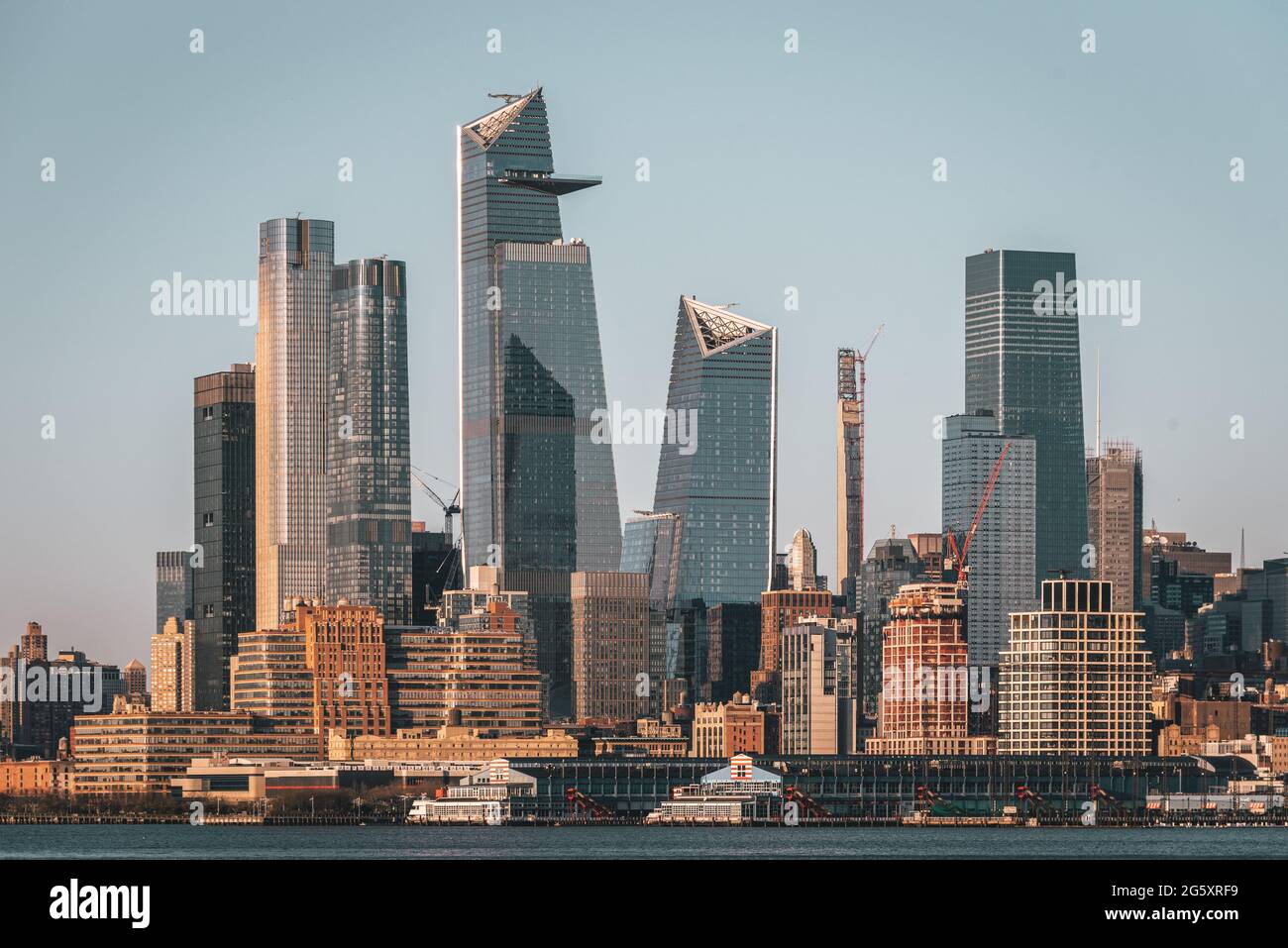 View of the skyline of Hudson Yards, in Midtown Manhattan, New York ...