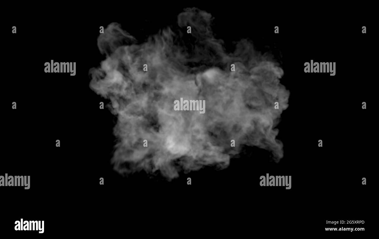 Smoke, steam explosion or puff Stock Photo - Alamy