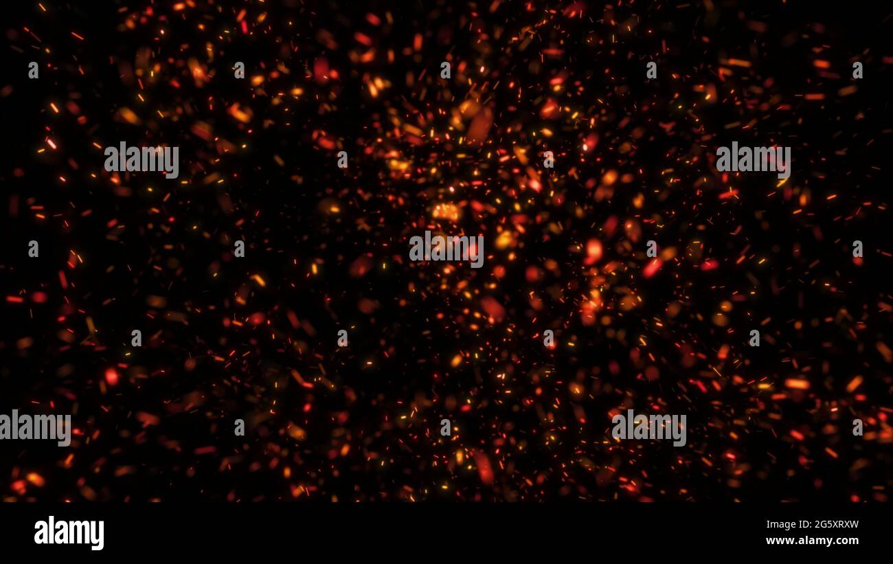 Blinking particles turbulent vortex. Swirl sparkles explosion ...