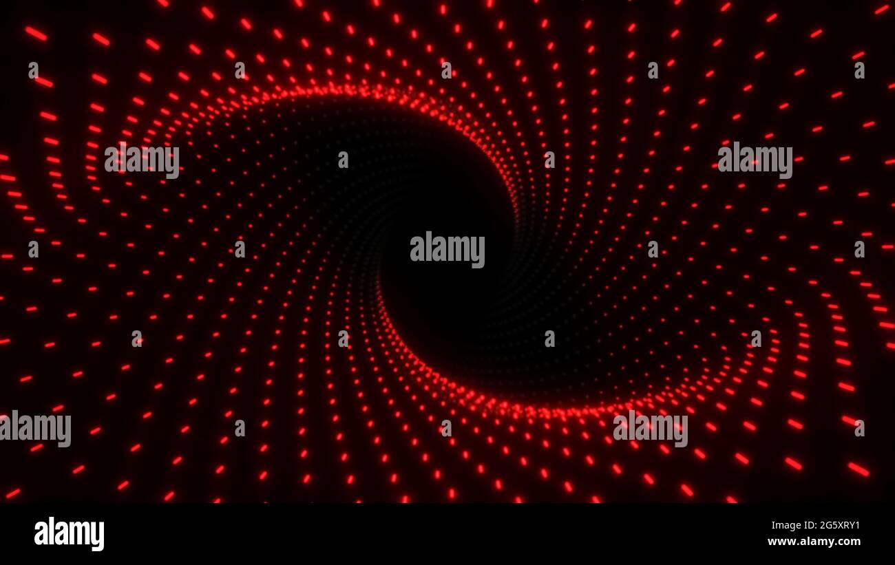 Abstract Plexus tunnel. Dots and lines connection Stock Photo - Alamy