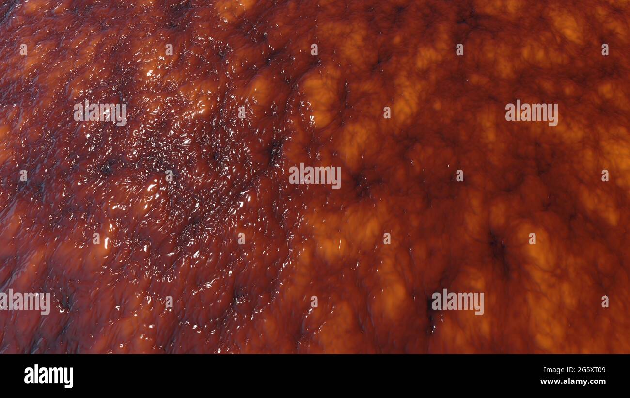 Abstract organic wet slime, biological matter background. Seething ...