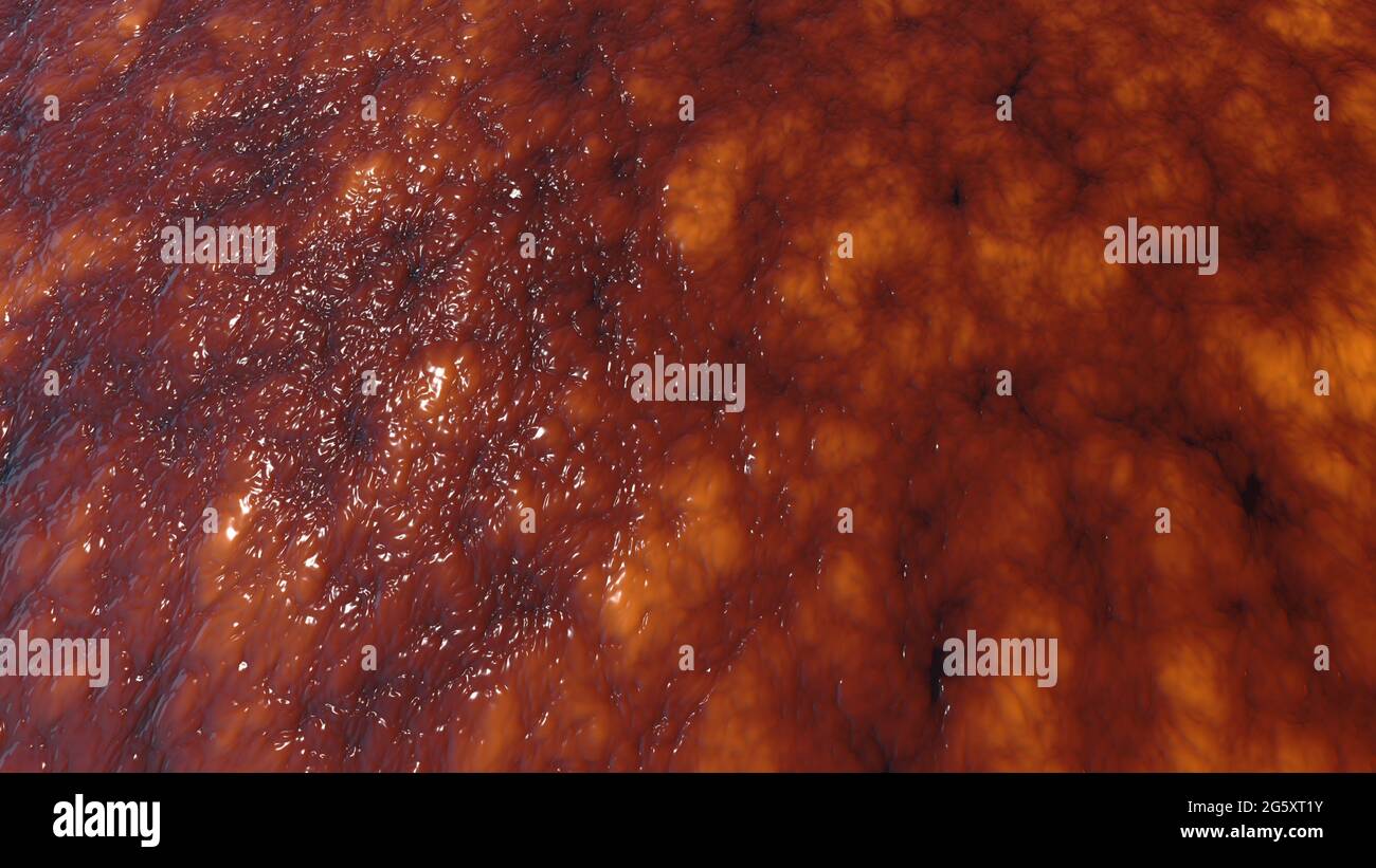 Abstract organic wet slime, biological matter background. Seething ...