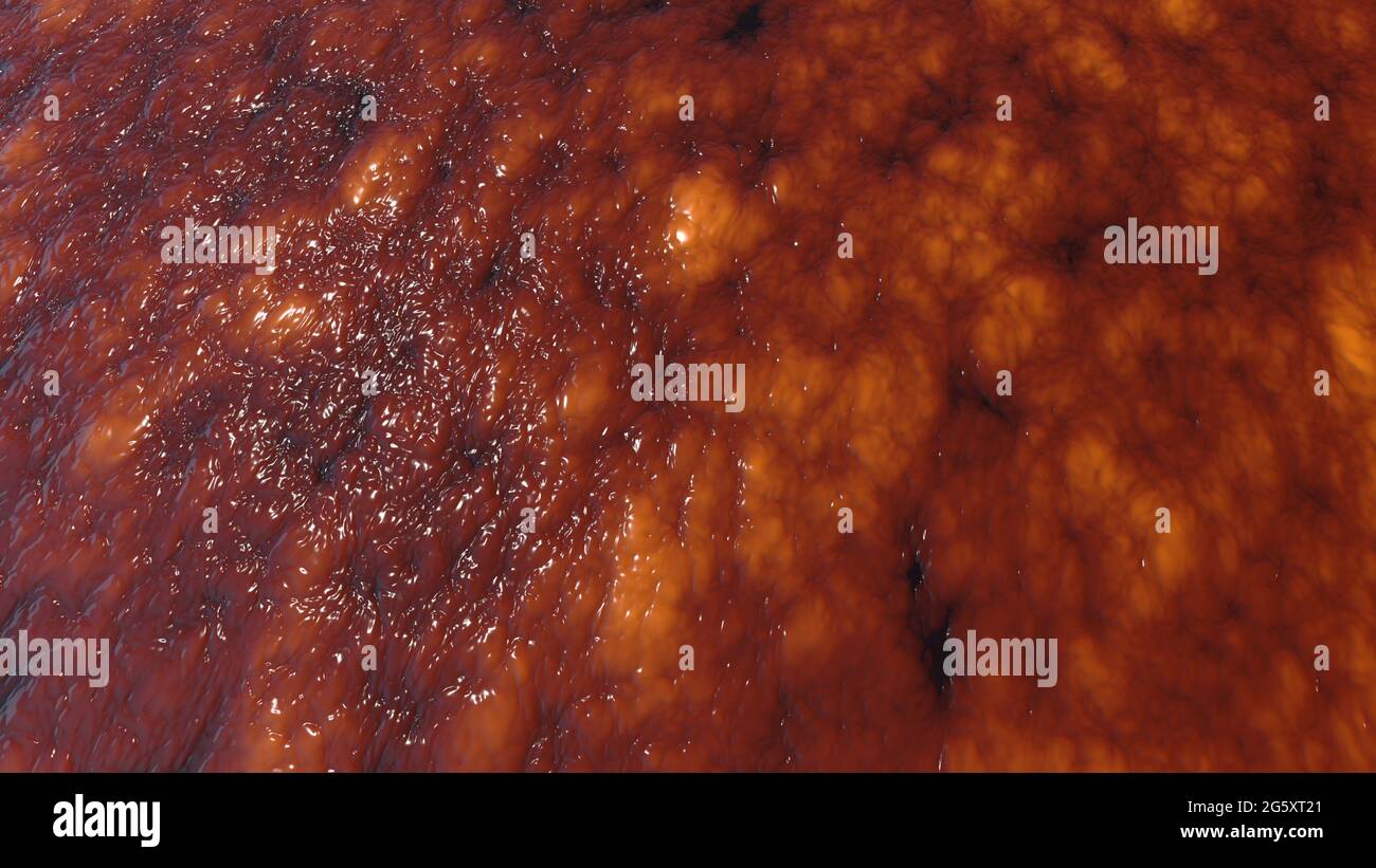 Abstract organic wet slime, biological matter background. Seething ...