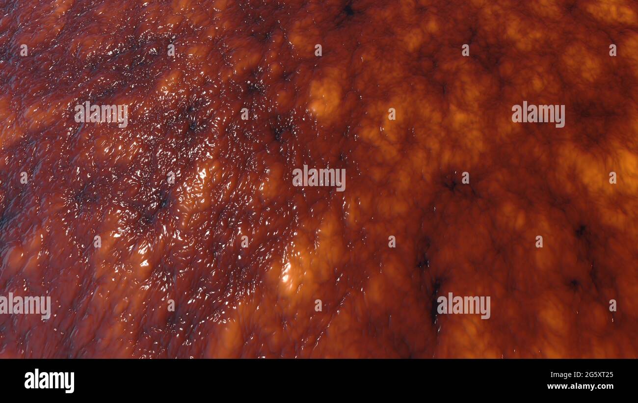 Abstract organic wet slime, biological matter background. Seething ...