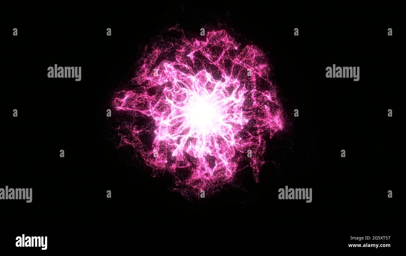 Abstract glowing plasma burst. Energy explosion flame wave Stock Photo ...