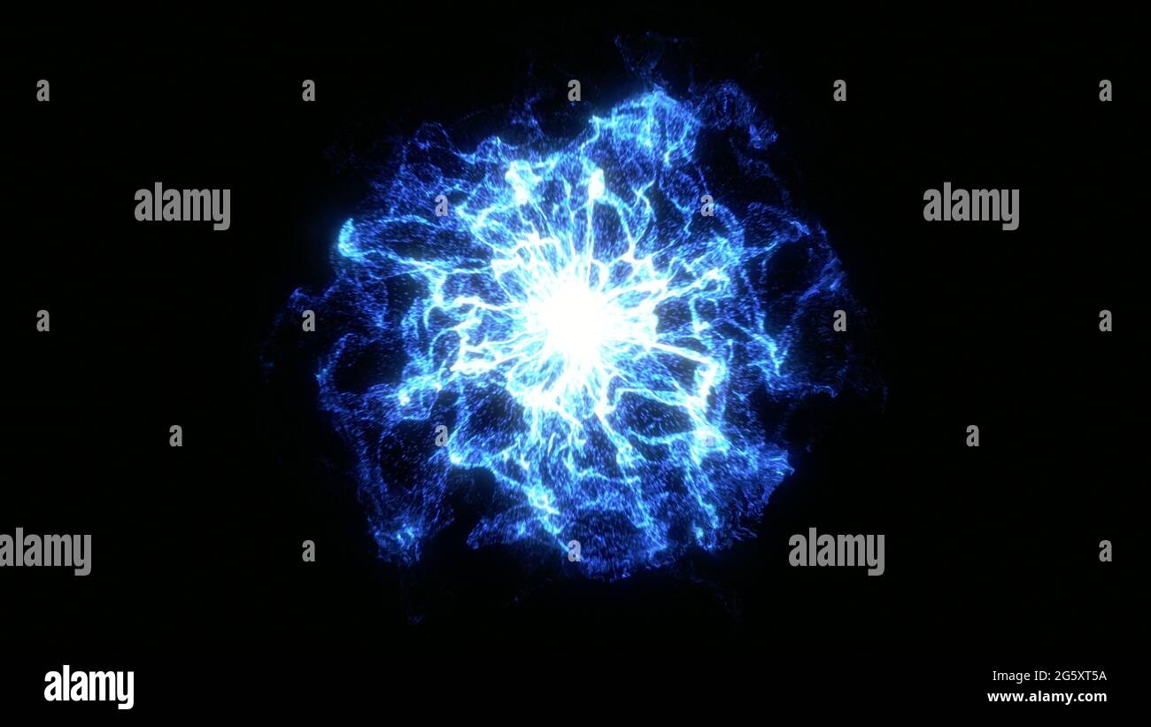 Abstract glowing plasma burst. Energy explosion flame wave Stock Photo ...