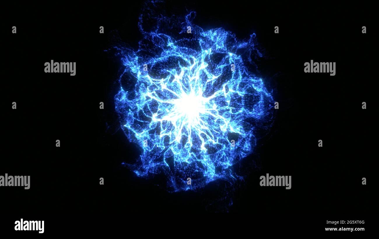Abstract glowing plasma burst. Energy explosion flame wave Stock Photo ...