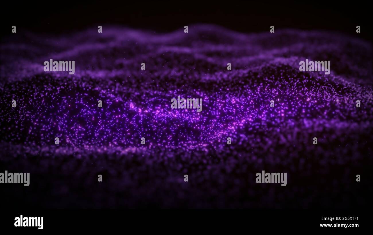 Abstract Flowing Smooth Surface Fractal Waves Background From Blinking