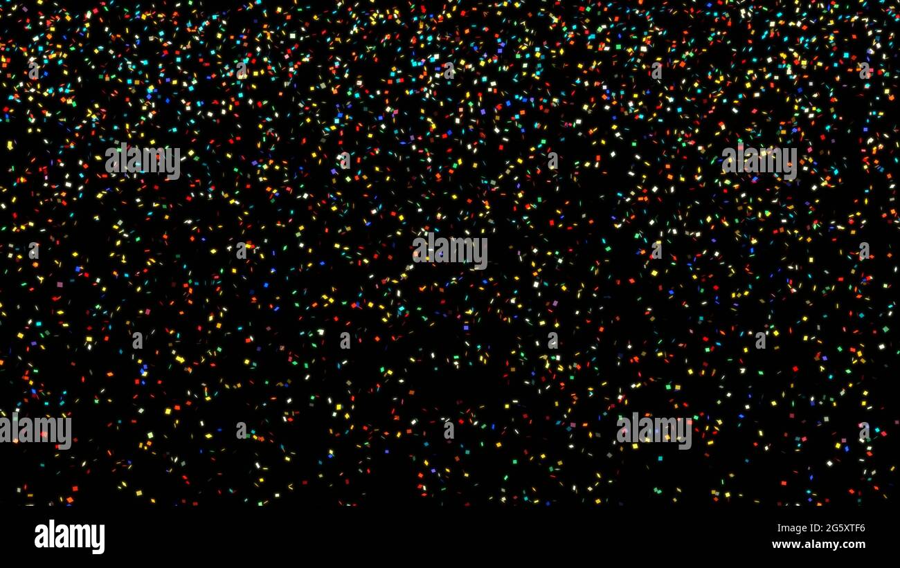 Colorful falling festive confetti background Stock Photo - Alamy