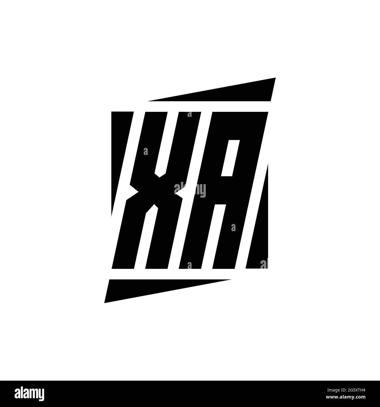 XA Logo monogram with modern style concept design template isolated on ...