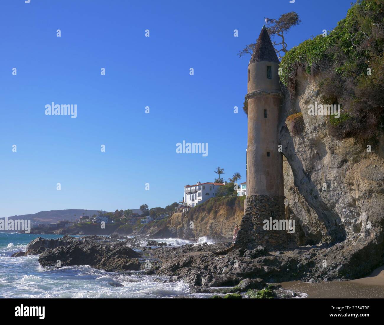 Ancient Lighthouse Tower on the Beach Stock Photo - Alamy